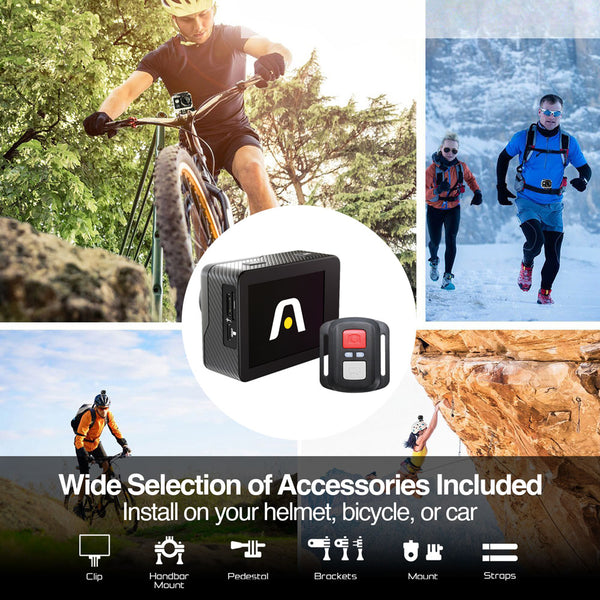 Epic 85 4K UHD Action Camera - Dual Screens, Remote Control - www ...