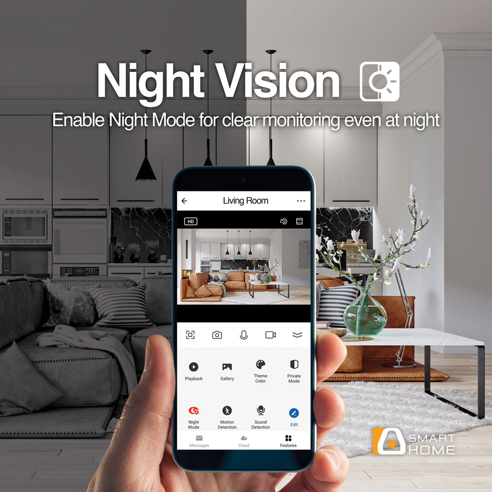Convoy 10 Smart Wi-Fi Indoor 2K QHD Camera - www.argomtech.com
