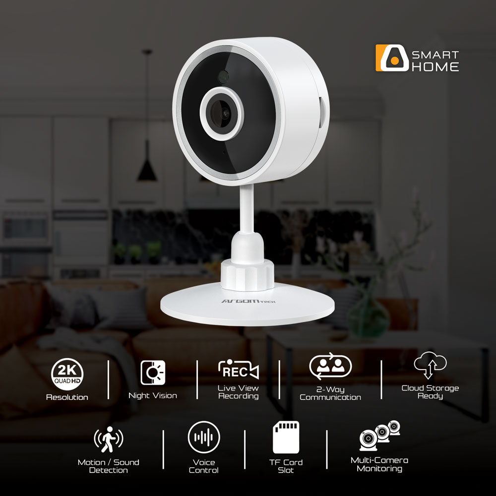 Convoy 10 Smart Wi-Fi Indoor 2K QHD Camera - www.argomtech.com