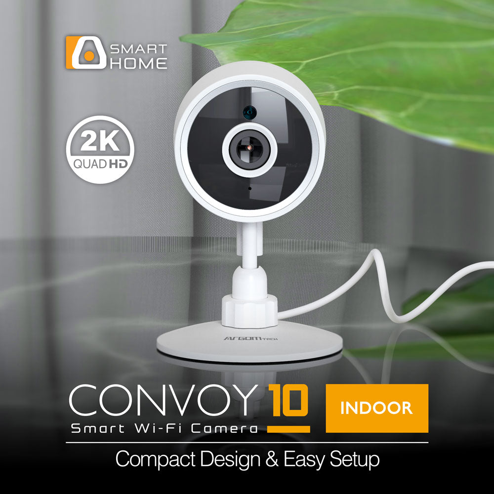 Convoy 10 Smart Wi-Fi Indoor 2K QHD Camera - www.argomtech.com
