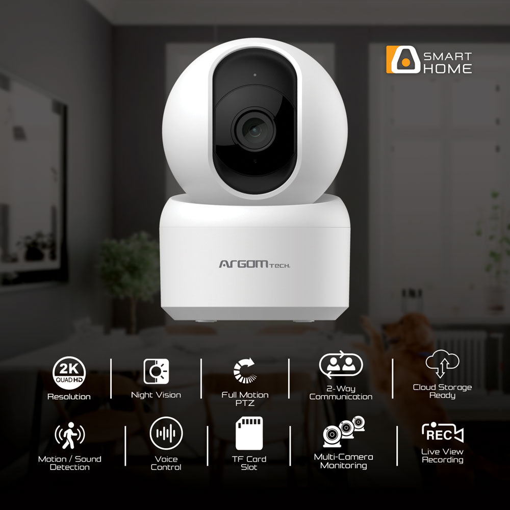 Convoy 40 Smart Wi-Fi Full Motion Indoor 2K QHD Camera - www.argomtech.com