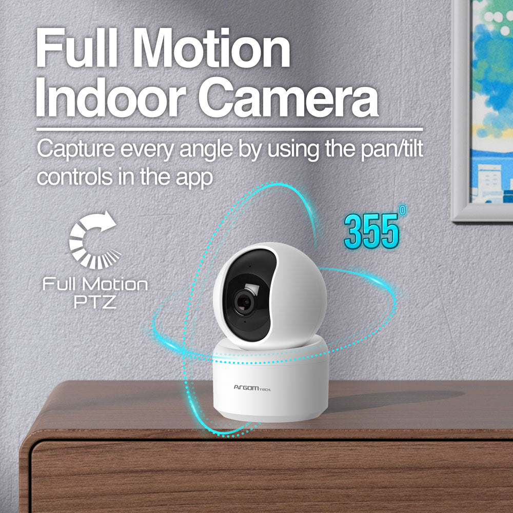 Convoy 40 Smart Wi-Fi Full Motion Indoor 2K QHD Camera - www.argomtech.com