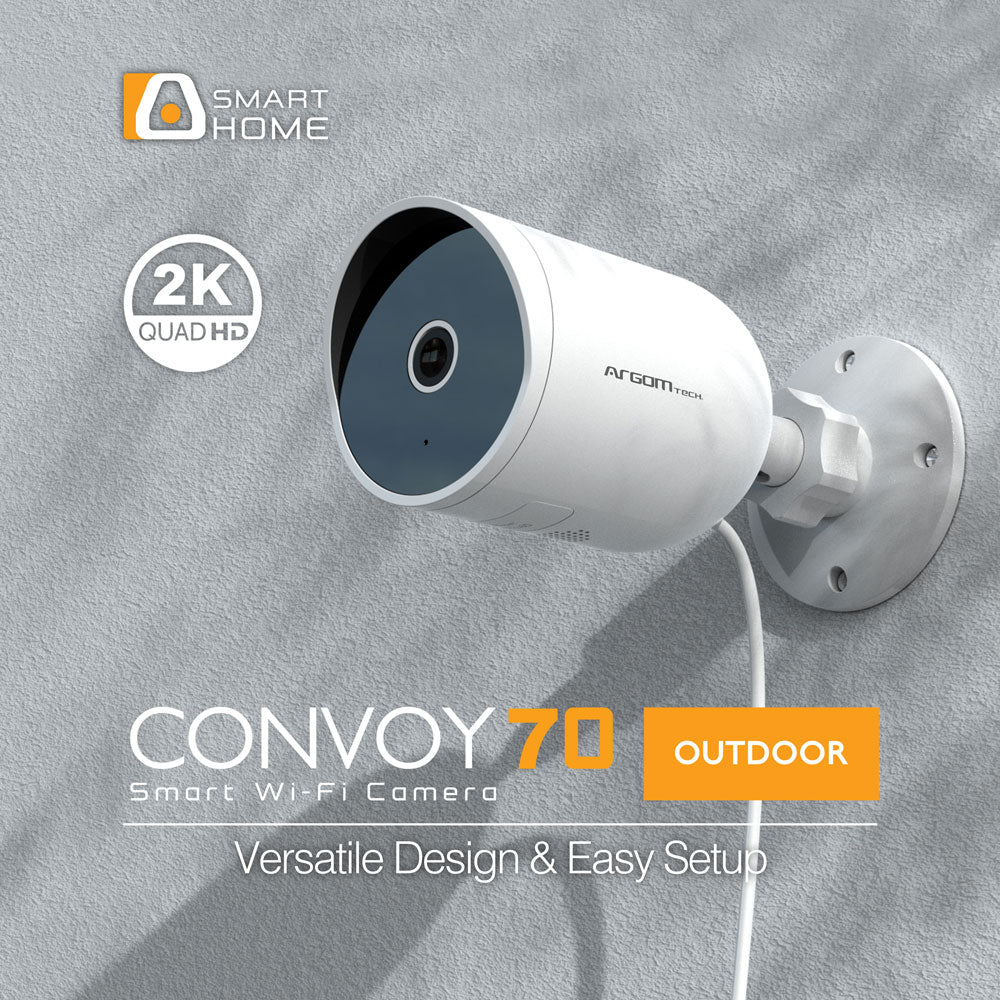 Convoy 70 Smart Wi-Fi Outdoor/Indoor 2K QHD Camera - www.argomtech.com
