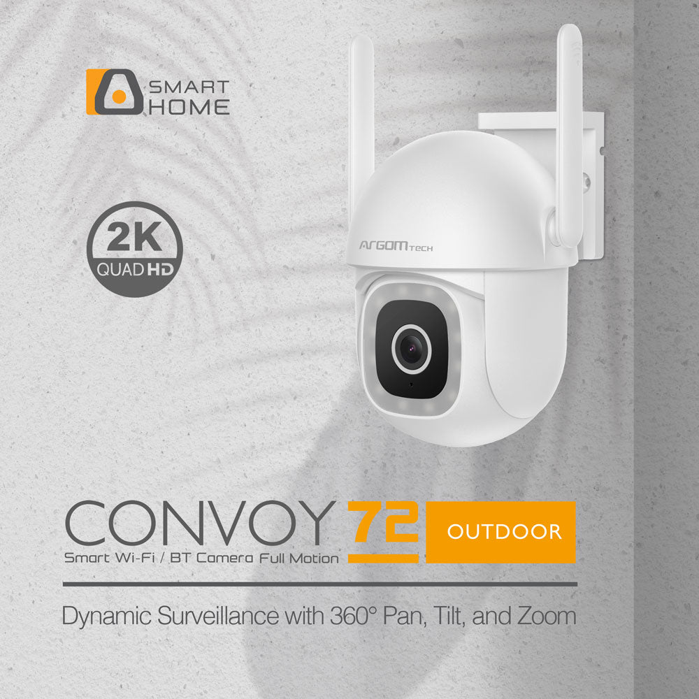 Convoy 72 Smart Wi-Fi Full Motion PTZ Outdoor Camera - www.argomtech.com