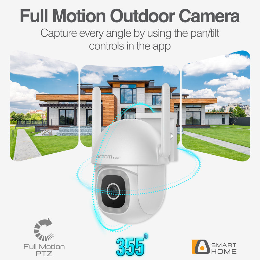 Convoy 72 Smart Wi-Fi Full Motion PTZ Outdoor Camera - www.argomtech.com
