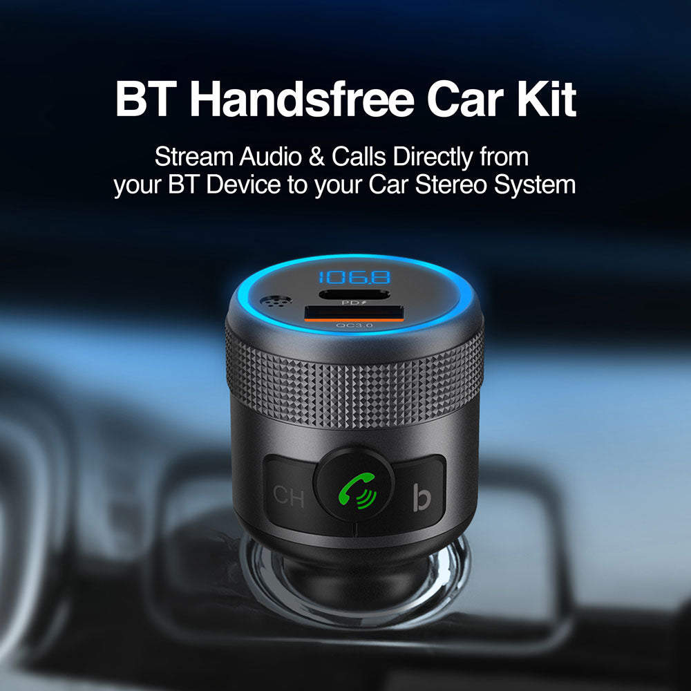 Spectro T1 BT Hands Free Car Kit With Dual Fast Charging Ports (PD + Q ...