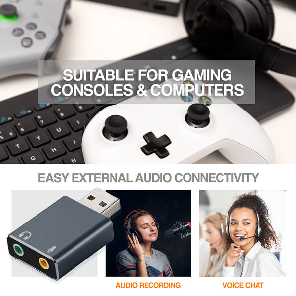 USB2.0 Stereo Sound Cable Adapter - www.argomtech.com