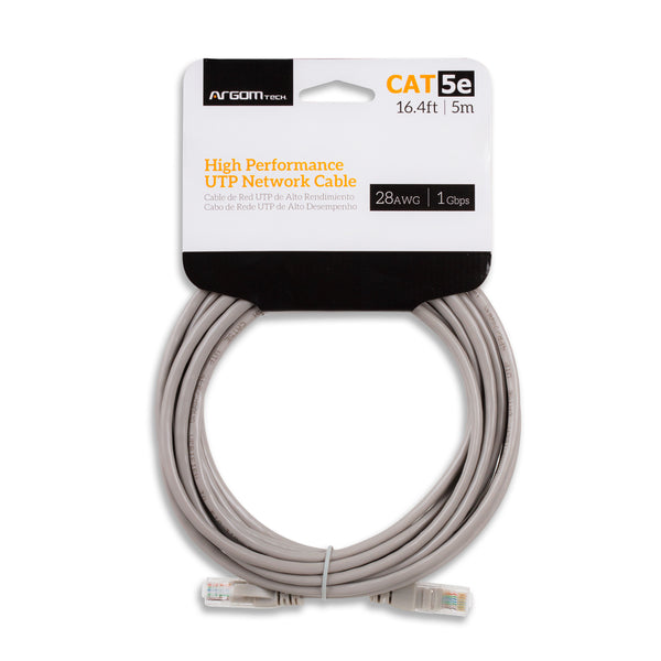 Network UTP Cat5e Cable - 16.4ft/5m - www.argomtech.com