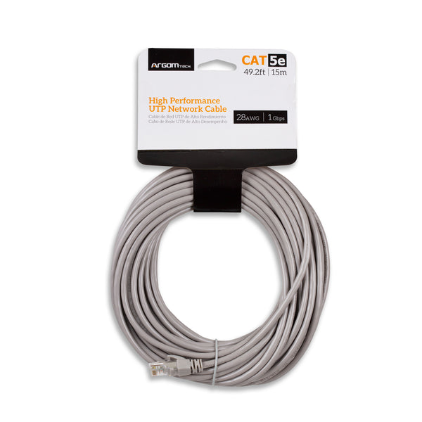 Network UTP Cat5e Cable - 49.2ft/15m - www.argomtech.com