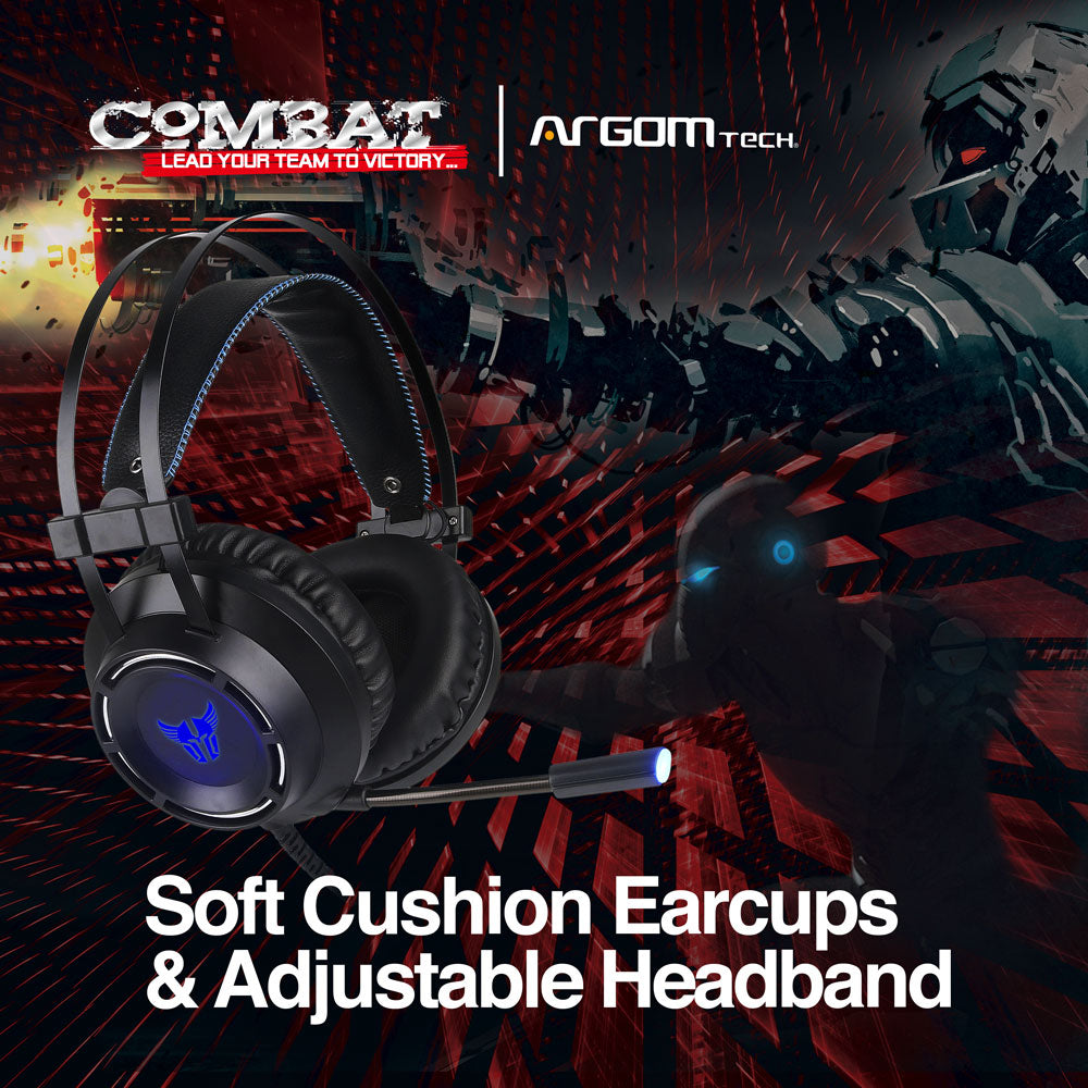 Combat HS46 Gaming Headset with Microphone - www.argomtech.com