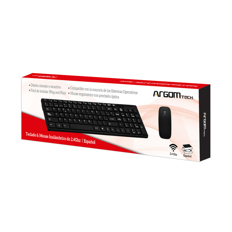 Classic Combo Spanish Wireless Keyboard & Mouse - www.argomtech.com