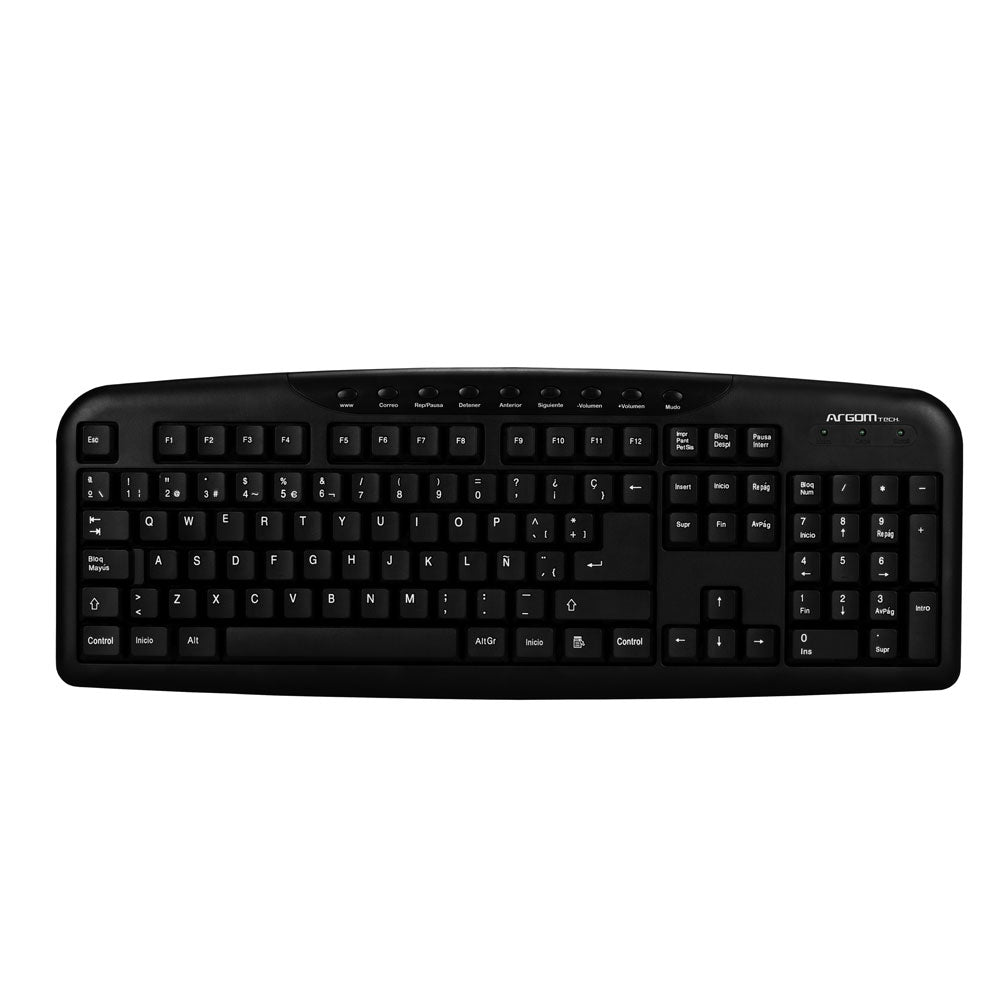 Multimedia Spanish Keyboard USB - www.argomtech.com