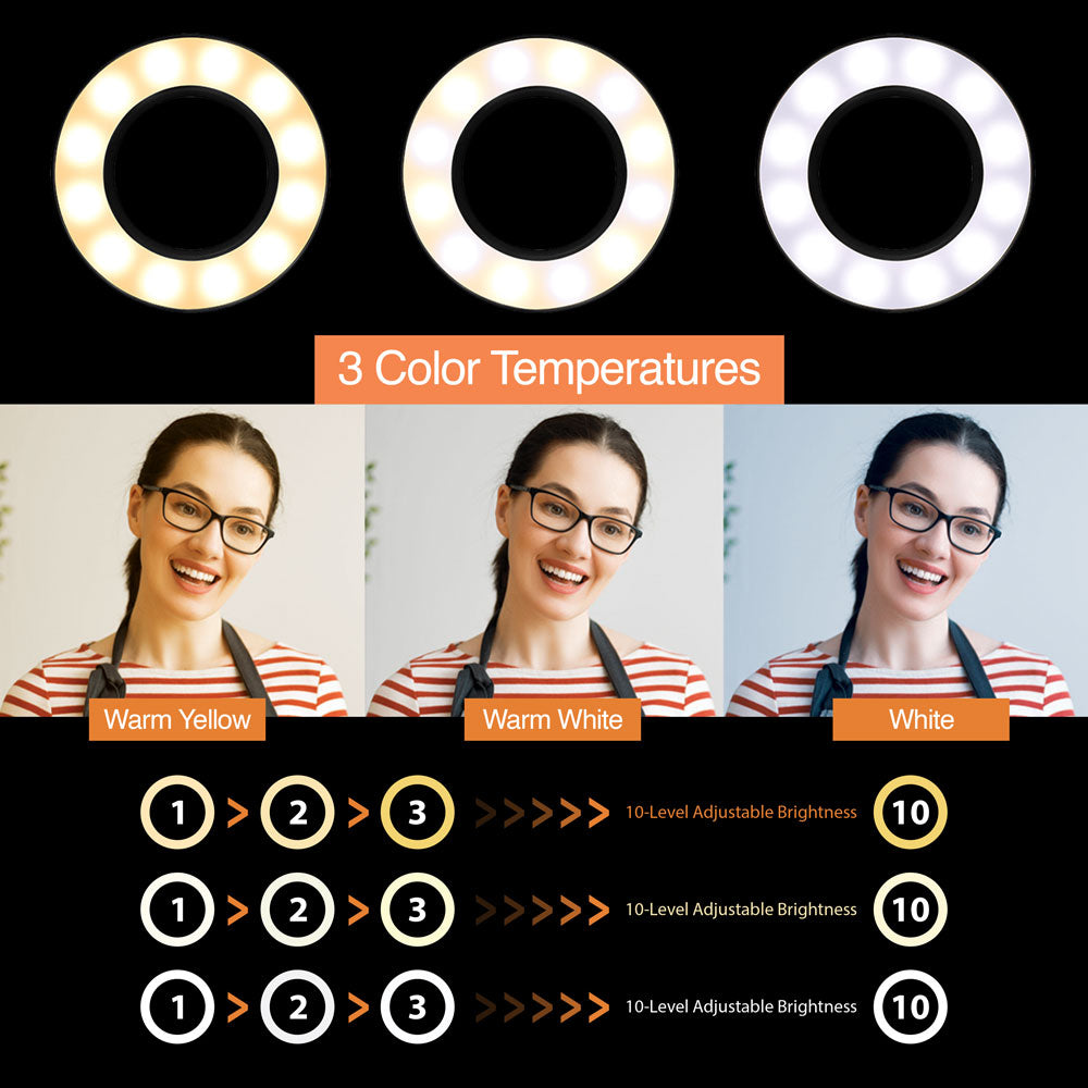 SpotLight 9300 3.5" LED Ring Light with Clamp - www.argomtech.com