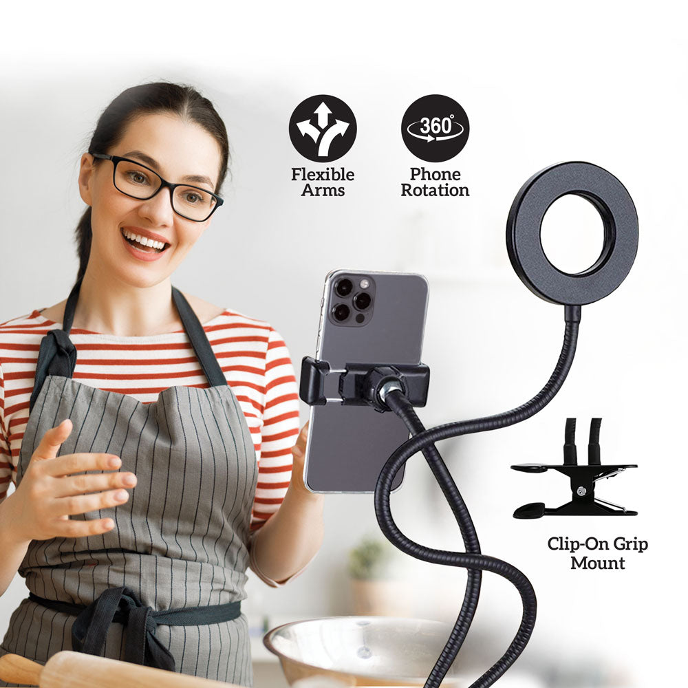 SpotLight 9300 3.5" LED Ring Light with Clamp - www.argomtech.com