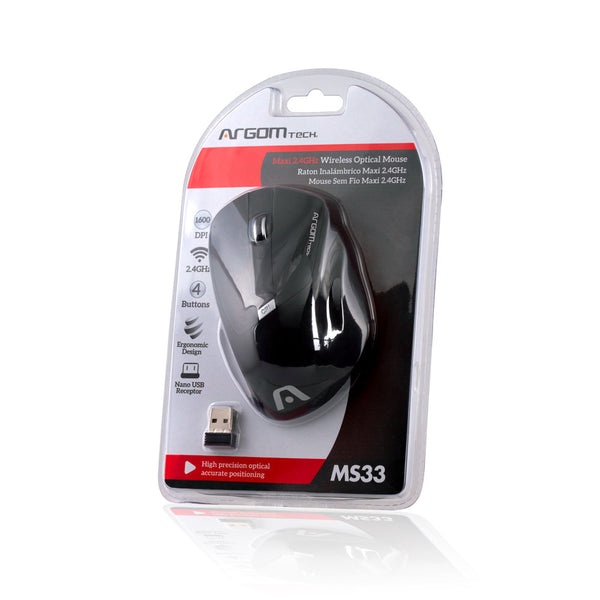 Maxi 2.4GHz Wireless Optical Mouse MS33 - www.argomtech.com