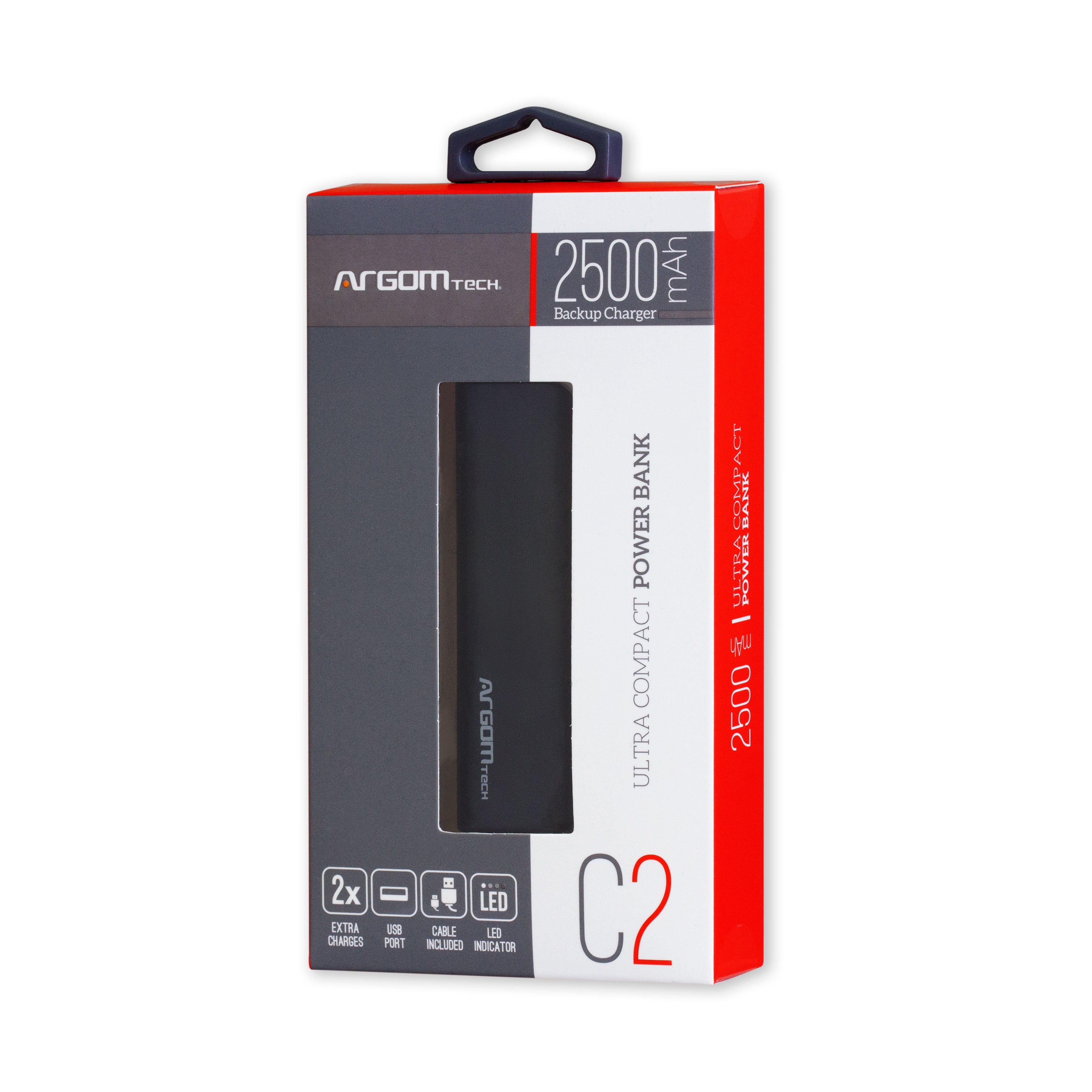 Power Bank C2 2500mAh - www.argomtech.com