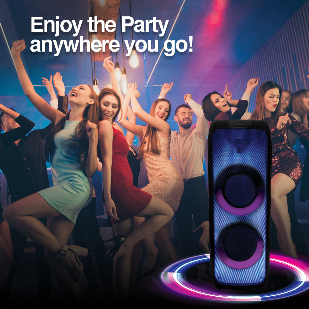 Rave 100 TWS Wireless BT Party Speaker with Flame LED Lights - www ...