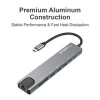 One Axess 8-in-1 Type-C Hub with 100W PD Passthrough - www.argomtech.com