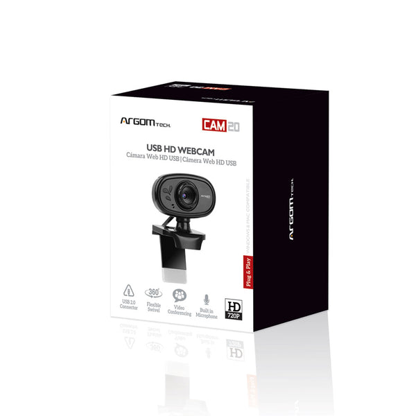 Web Cam HD 720P with Microphone CAM20 - www.argomtech.com