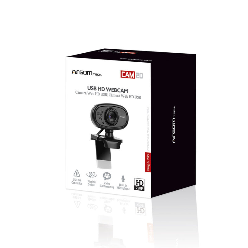 Web Cam HD 720P with Microphone CAM20 - www.argomtech.com